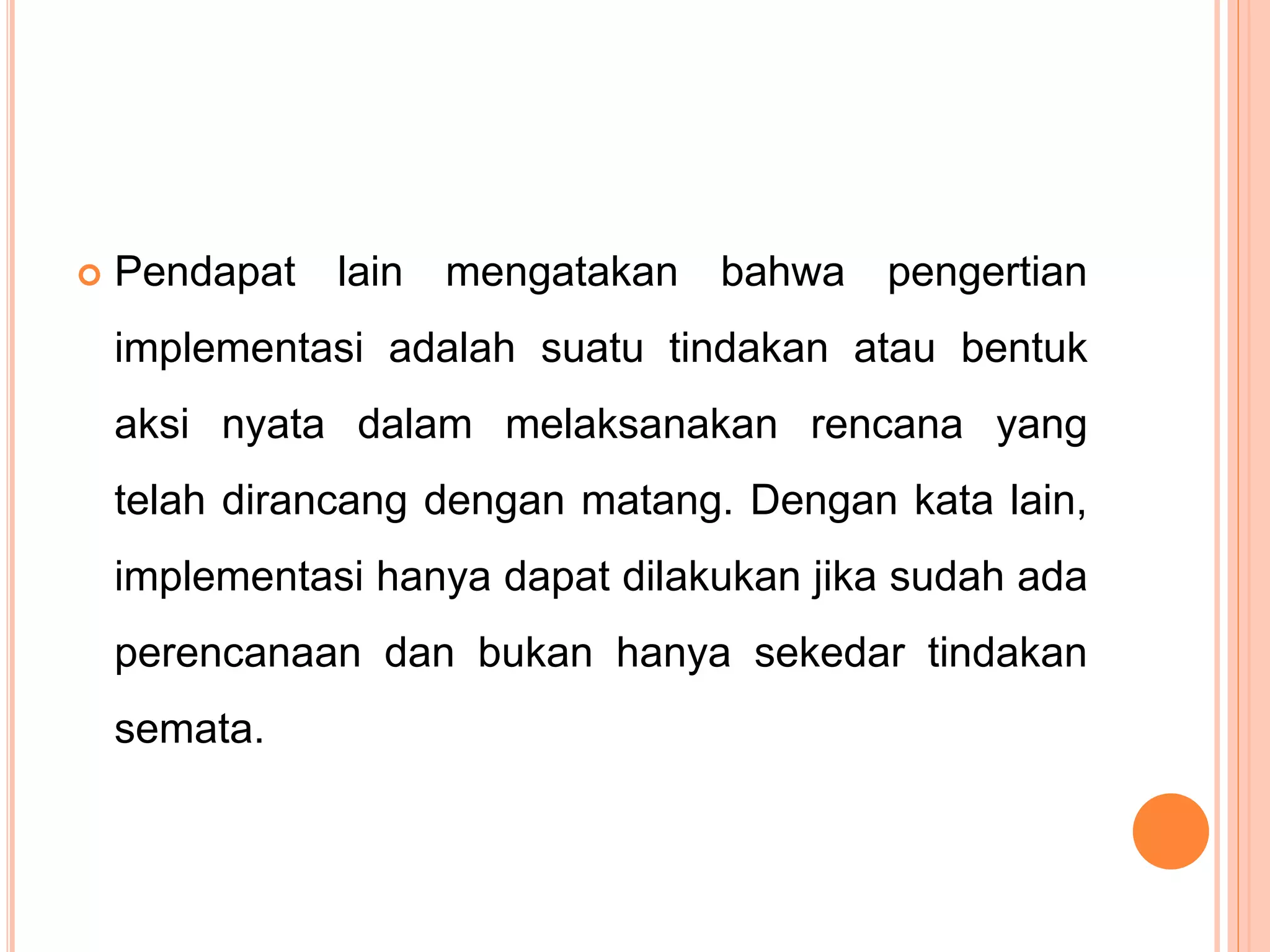 Implementasi manajemen ppt | PPTX