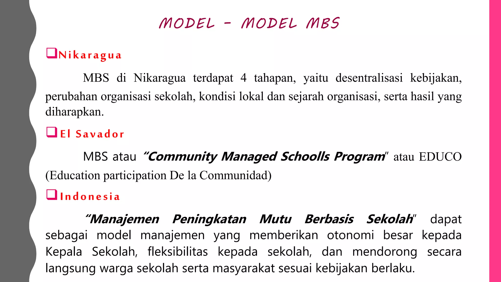 Implementasi Manajemen Berbasis Sekolah | PPTX