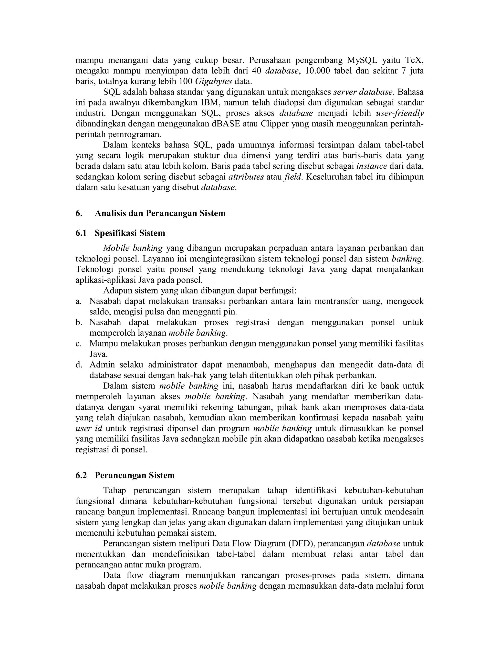 Implementasi Mobile Banking dengan PHP dan J2ME | PDF