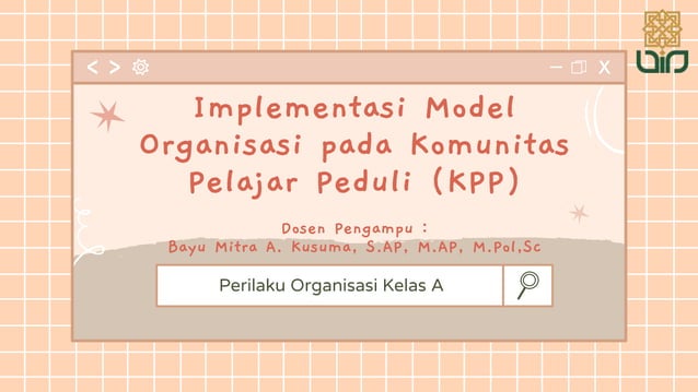 Implementasi model organisasi pada kpp | PPT