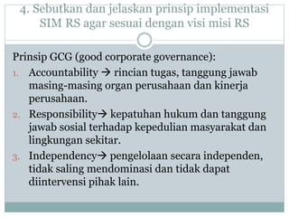 Implementasi, monitoring dan evaluasi sim rs | PPTX
