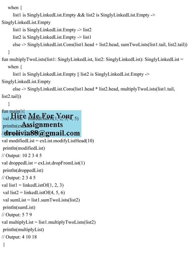 Implement A Singly Linked List As A Functional Data Structure In Kotpdf
