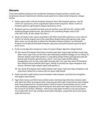 Implementasi otentikasi pada squid dalam mode transparent proxy | PDF