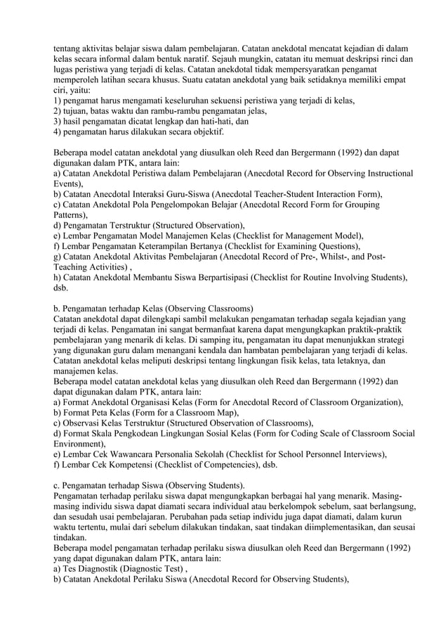 Implementasi penelitian tindakan kelas | DOC