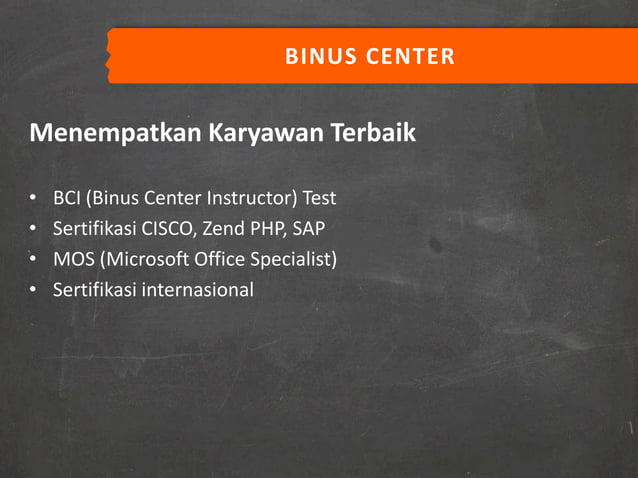 Binus Center Relationship Marketing Implementation | PPTX