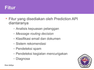 Implementasi AI - Google Prediction API | PPT