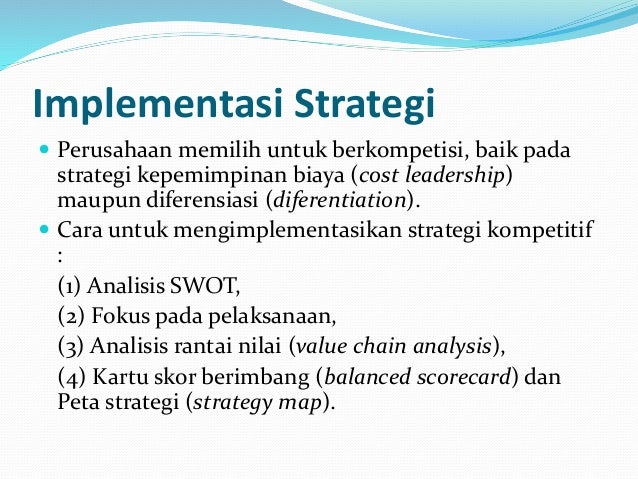 Implementasi strategi