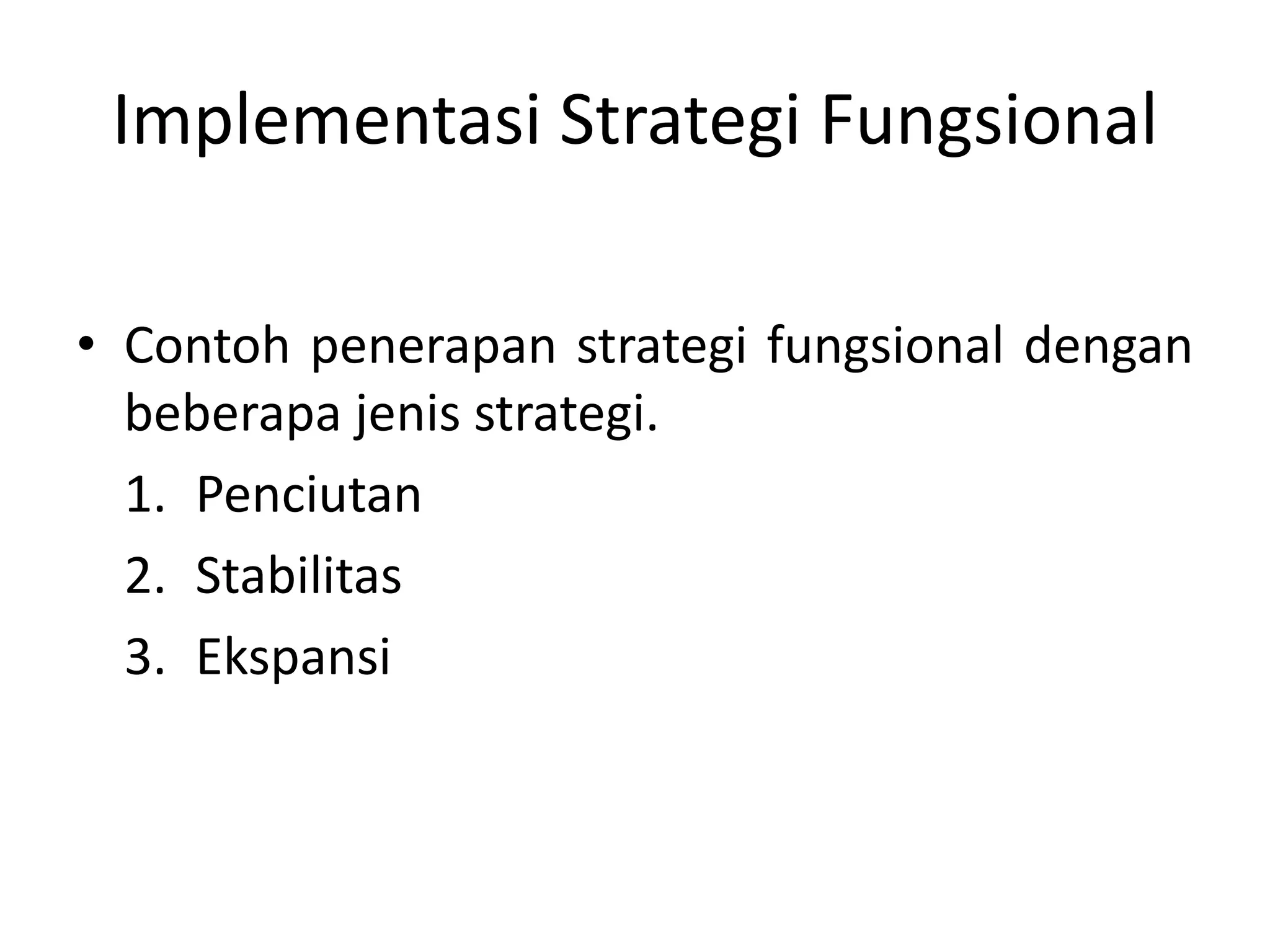 Implementasi Strategi | PPTX