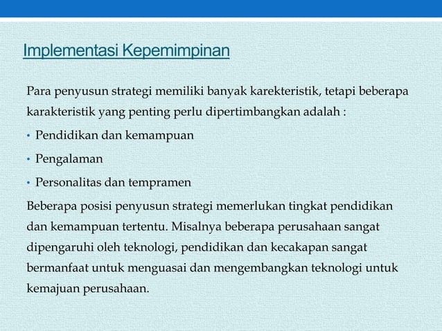 Implementasi Strategi | PPTX