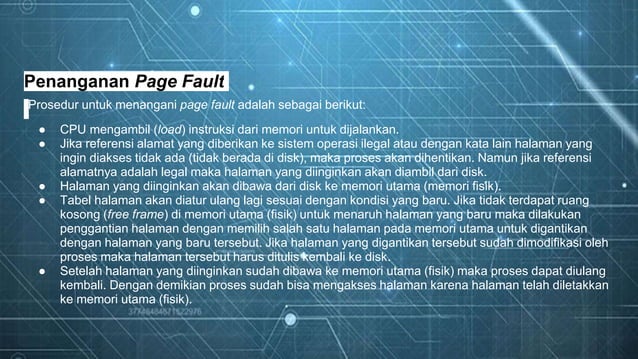 Implementasi virtual memory | PPTX
