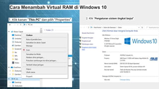 Implementasi virtual memory | PPTX