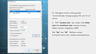 Implementasi virtual memory | PPTX