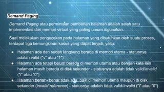 Implementasi virtual memory | PPTX