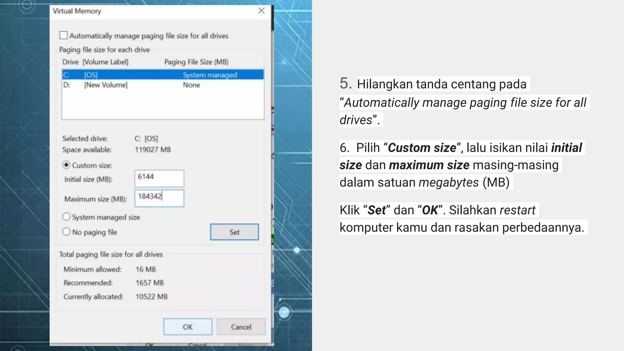 Implementasi virtual memory | PPTX