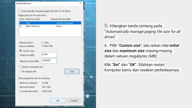Implementasi virtual memory | PPTX