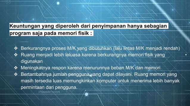 Implementasi virtual memory | PPTX