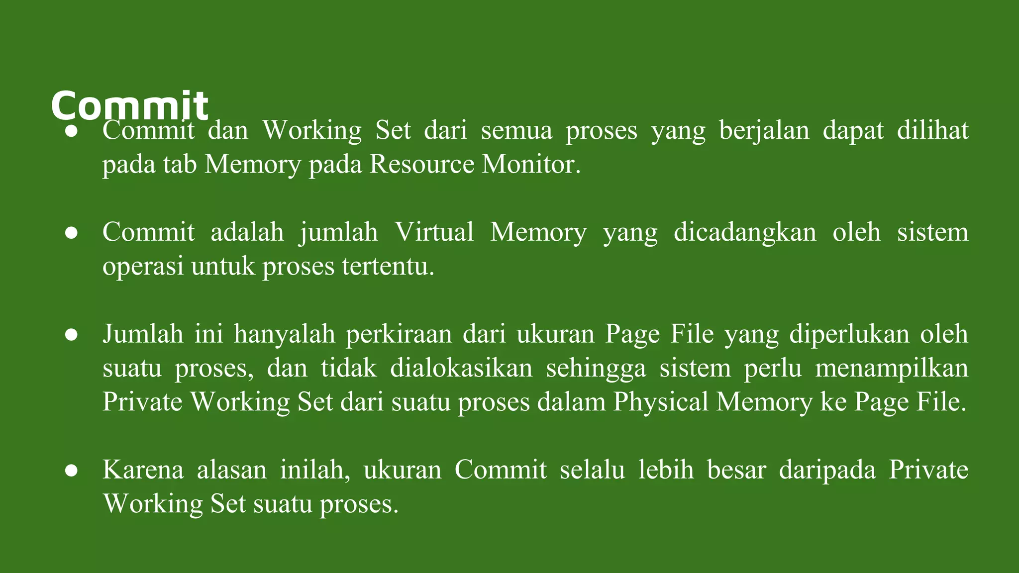 Implementasi virtual memory di windows 10 sistem operasi 4 reg a | PPTX