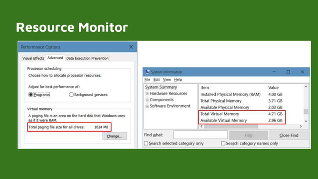 Implementasi virtual memory di windows 10 sistem operasi 4 reg a | PPTX