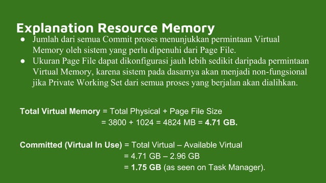 Implementasi virtual memory di windows 10 sistem operasi 4 reg a | PPTX