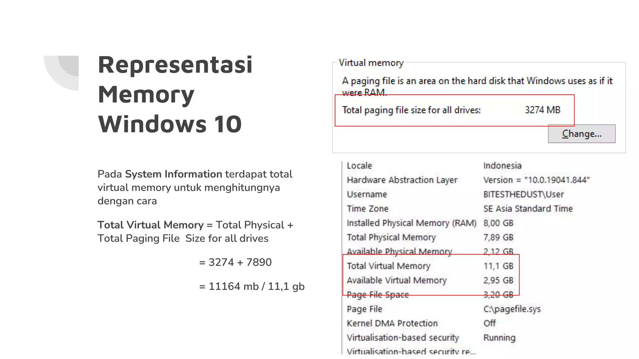 Implementasi virtual memory windows 10 | PPT