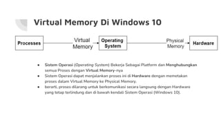 Implementasi virtual memory windows 10 | PPT