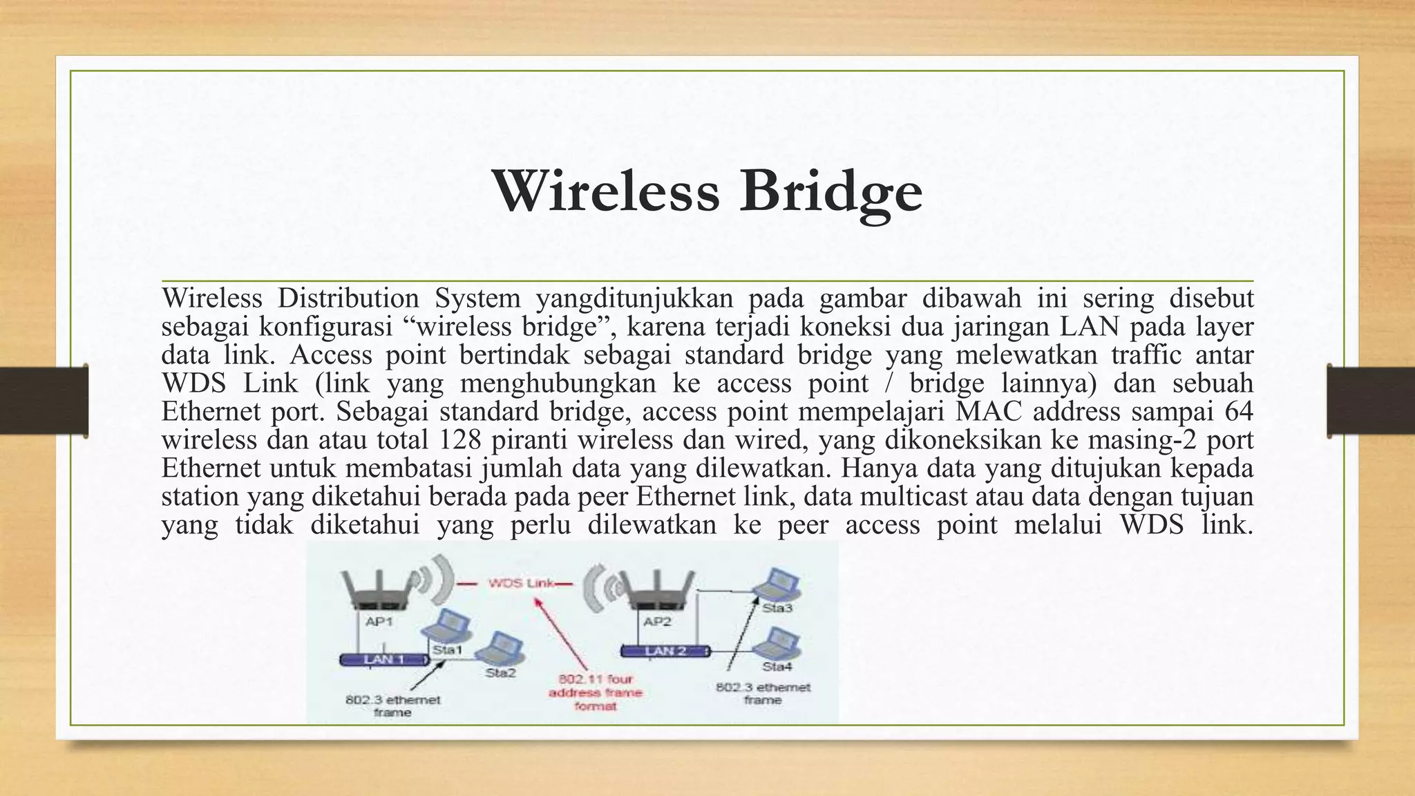 Implementasi wds pada mikrotik | PPTX
