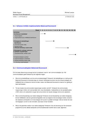 Implementatie Balanced Scorecard | PDF