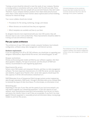 Four Tips For Successfully Implementing Your CAD System | PDF