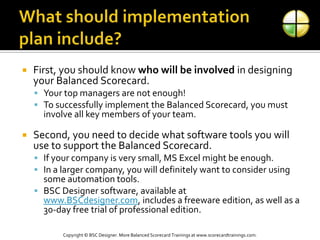 Balanced Scorecard Implementation | PPTX