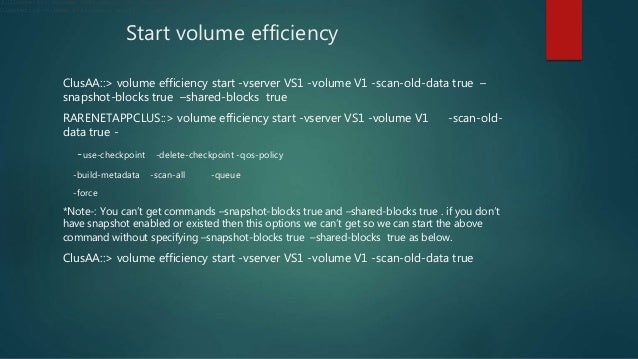 How To Enable Efficiency Deduplication And Compression In Netapp Clu…