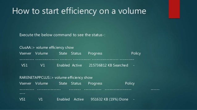 How To Enable Efficiency Deduplication And Compression In Netapp Clu…
