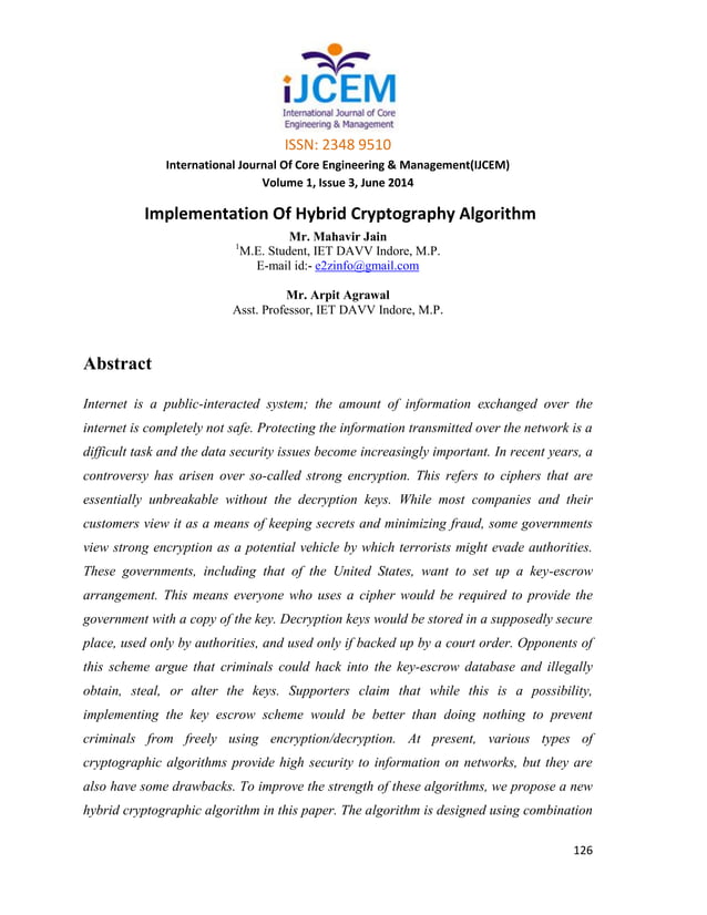 Implementation of-hybrid-cryptography-algorithm | PDF