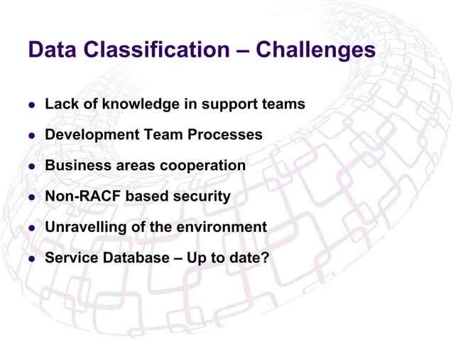Implementation of RBAC and Data Classification onto a Mainframe system (v1.5) | PPT
