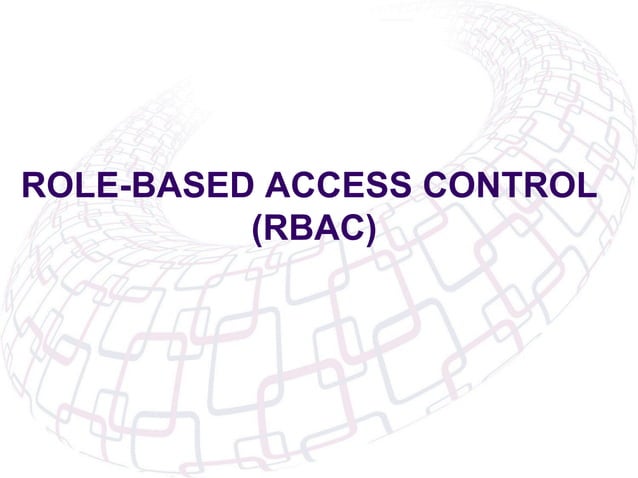 Implementation of RBAC and Data Classification onto a Mainframe system (v1.5) | PPT