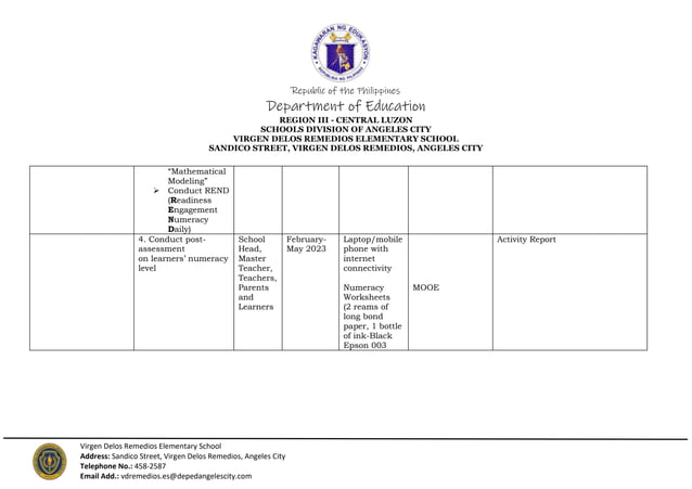 IMPLEMENTATION-PLAN-PROJECT-NUMERO.docx | Education industry | Industries