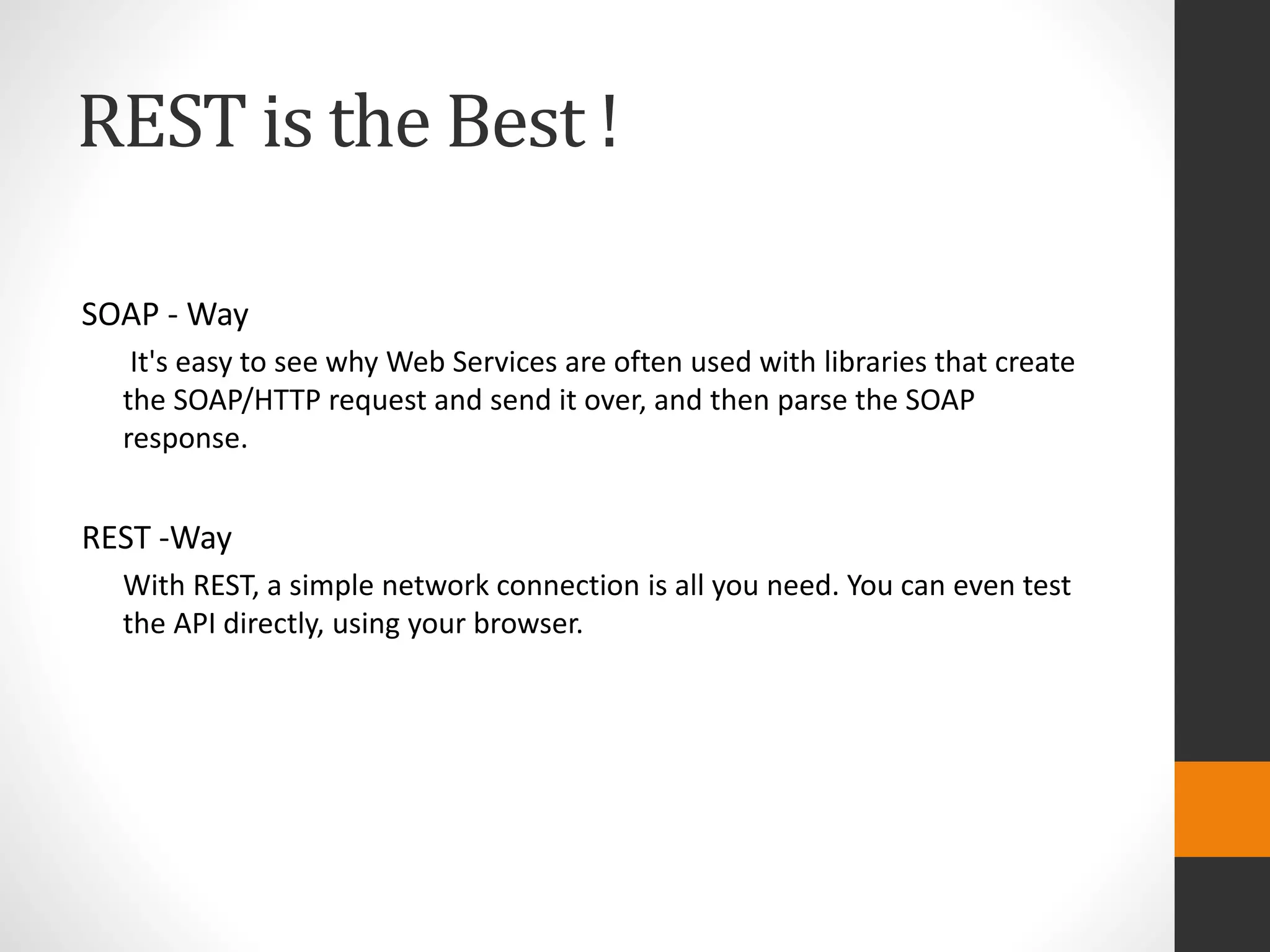 Implementation advantages of rest | PPTX | Internet | Computing