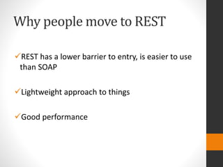 Implementation advantages of rest | PPTX | Internet | Computing
