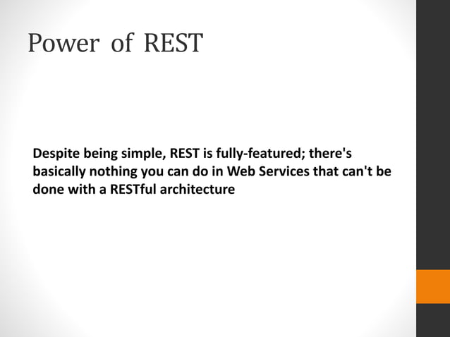 Implementation advantages of rest | PPT
