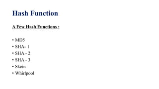 Implementation attacks on Hashing Functions | PPT