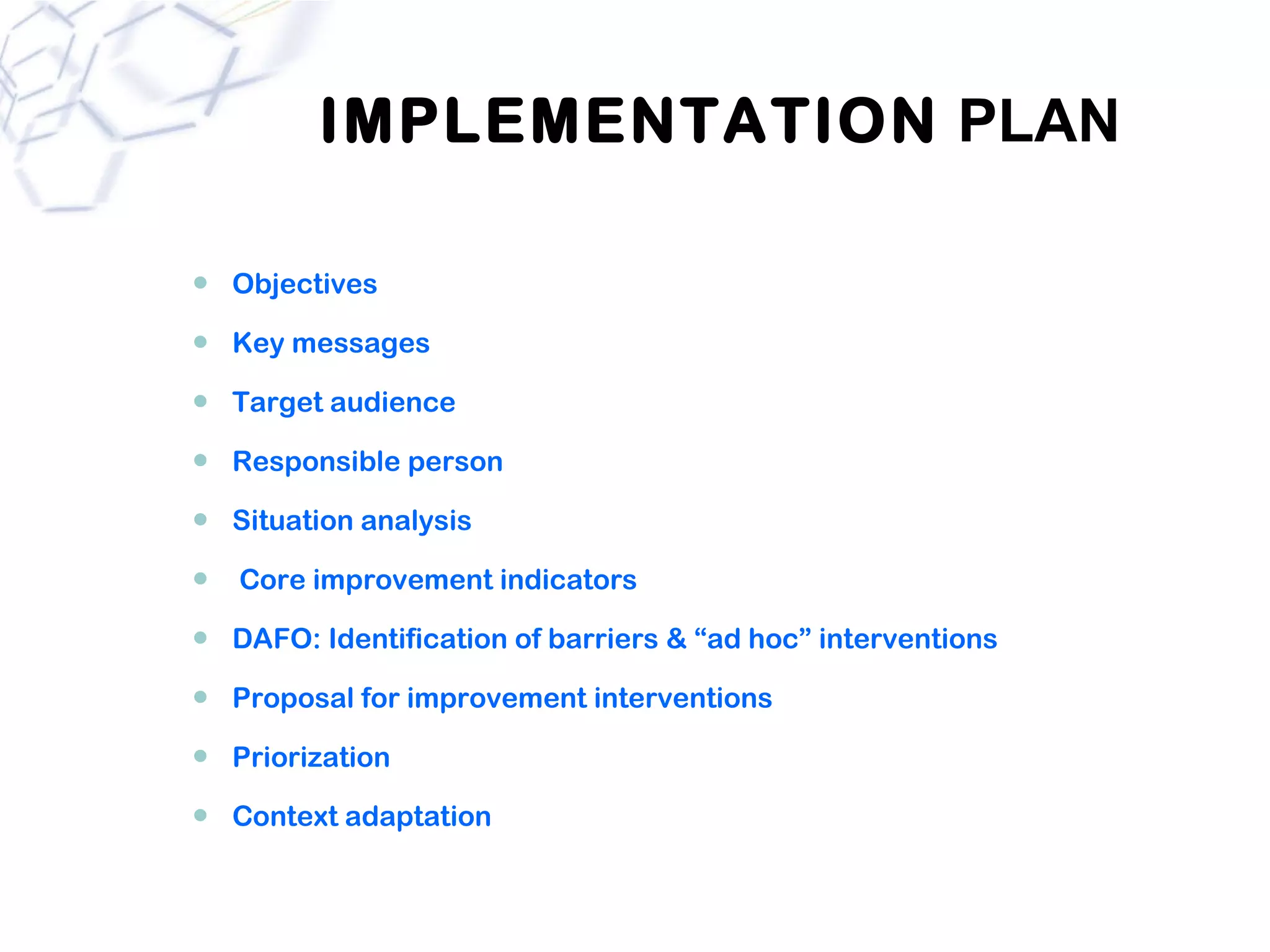 Changing Practice: Implementation strategies | PPT