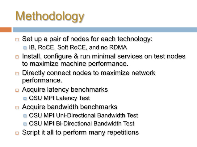 Implementation & Comparison Of Rdma Over Ethernet | PPT
