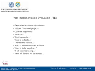 Implementing enterprise systems | PPT