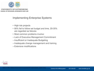 Implementing enterprise systems | PPT