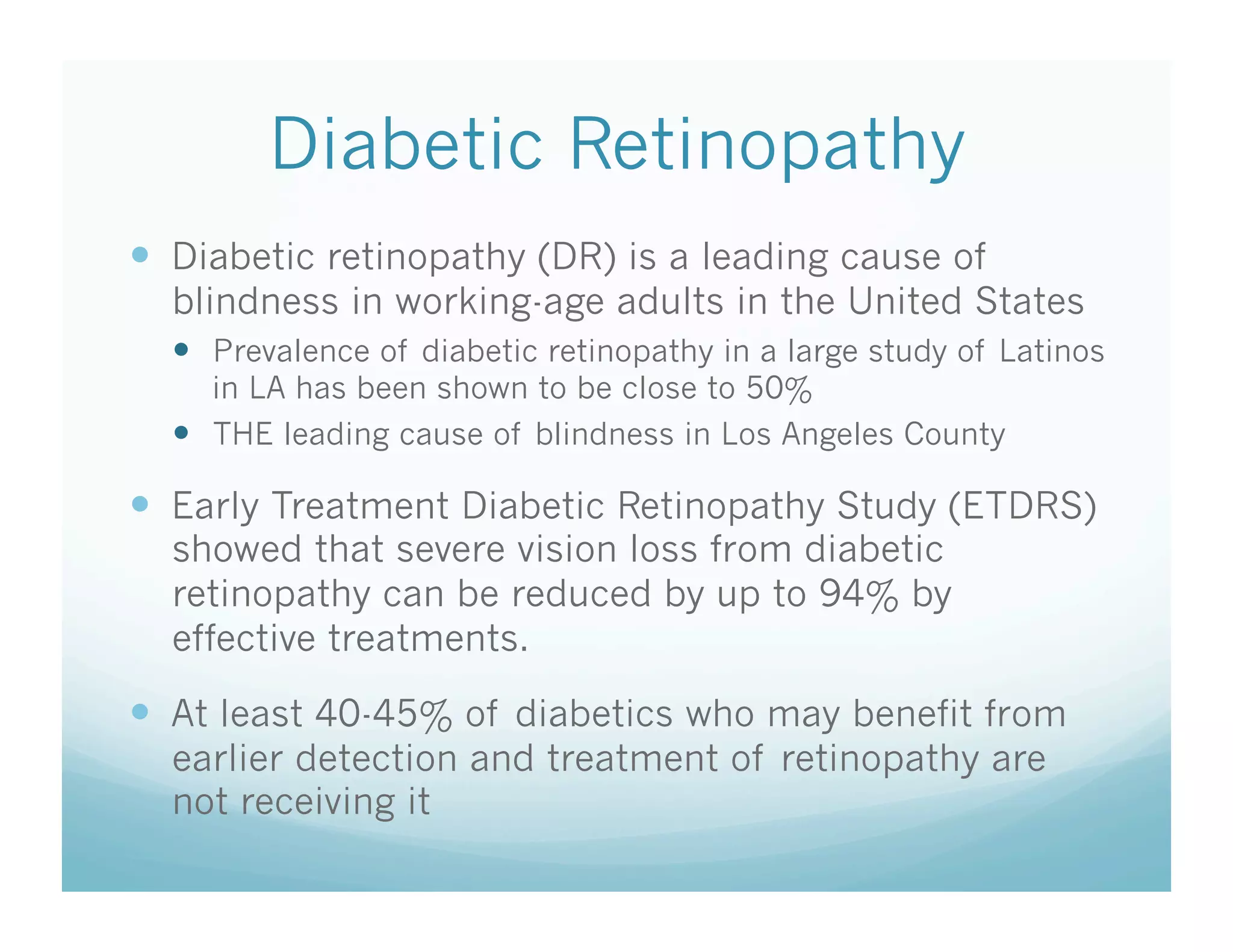 Primary care-based, teleretinal-screening protocol (Los Angeles Safety ...