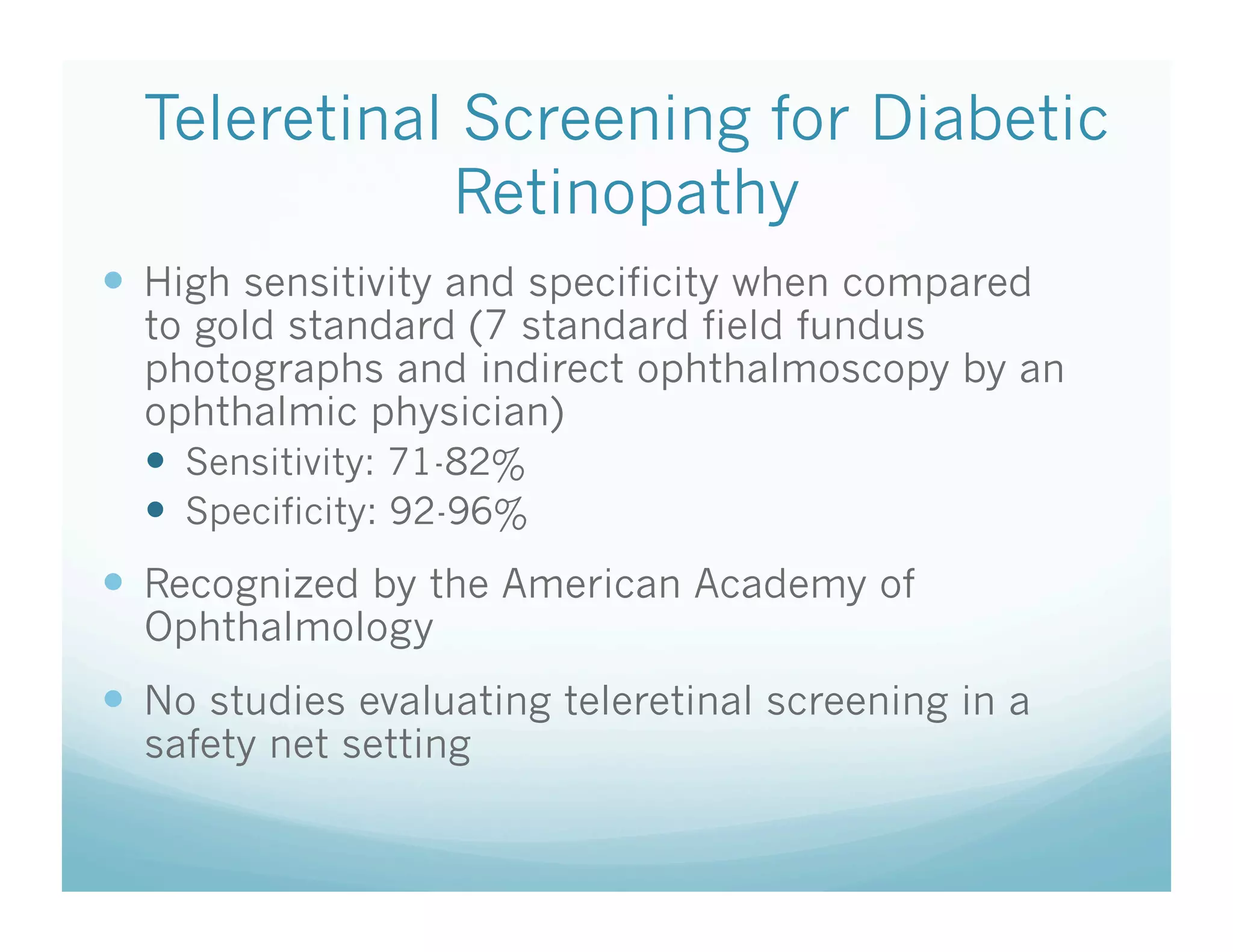 Primary care-based, teleretinal-screening protocol (Los Angeles Safety ...