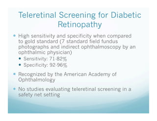 Primary care-based, teleretinal-screening protocol (Los Angeles Safety ...