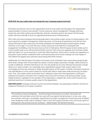 Implementation demystification 10 keys to a successful p6 ...