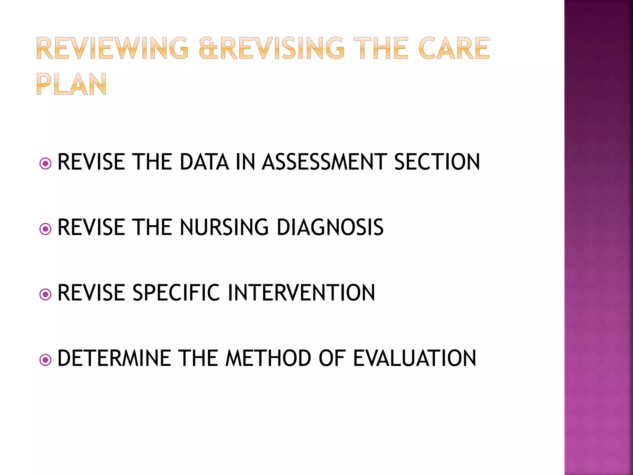 Implementation important steps of nursing process | PPTX