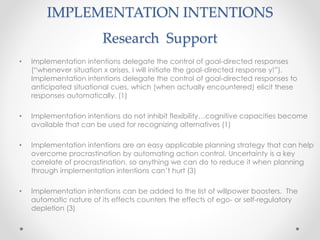 Implementation intentions | PPTX