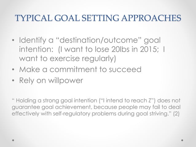 Implementation intentions | PPT